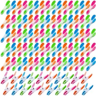 Pearl Softgrip-Wäscheklammer: 4er-Set extra Starke Wäscheklammern mit Soft-Grip, 25 STK, in 4 Farben (Wäscheklammer ohne Abdruck, Wäche-Klemme, Wäscheleine)