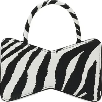 Mach & Mach sac cabas à imprimé zèbre - Noir