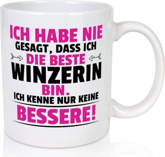 Generic Die Beste Winzerin | Weinbauer | Wein - Tasse Weiss - Kaffeetasse/Geschenk/Familie