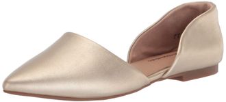 Amazon Essentials Damen Flache dOrsay-Ballerinas, Gold, 36.5 EU