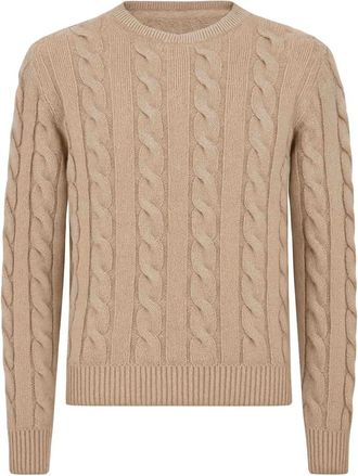 Jacob Cohen Homme, Pulls, Beige, Taille: L Pull en cachemire à torsades