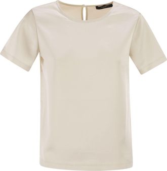 Max Mara Weekend Maxmara Wkdzona T-shirt en satin et jersey