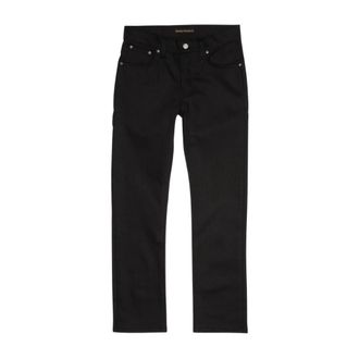 Nudie Jeans Schwarze Grim Tim Slim Fit Jeans - - Jeans - Herren - Schwarzk - W36 L32