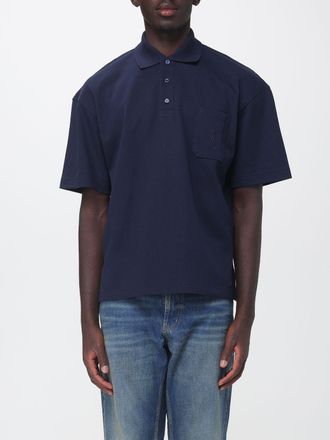 Saint Laurent Relaxed-Fit Poloshirt aus Baumwolle mit aufgesetzter Tasche und tonalem Logo