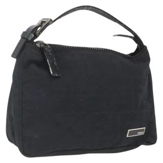 Fendi Pre-owned Zucca Canvas Mini Hand Bag - Femme - Pre-owned - Noir - Taille: ONE Size