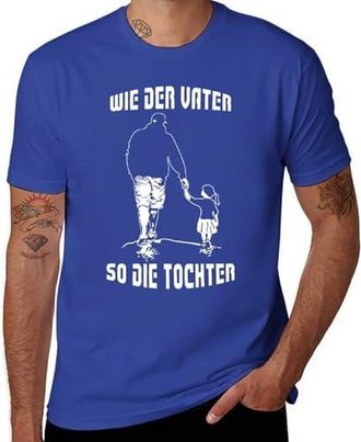 Generic T-shirt Wie Der Vater So Die Tochter M&auml;nner und Herren | Freundschaft Papa Kind Vatertag Familie, Style bleu, 6XL