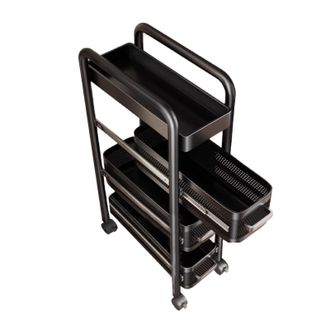 Generic Schmaler Aufbewahrungswagen Mit Griff, Badezimmer-Organizer, Rollwagen, L&uuml;cken-Aufbewahrungsregal Mit Schubladen, D&auml;mpfende Gleitschiene, for Enge Ort