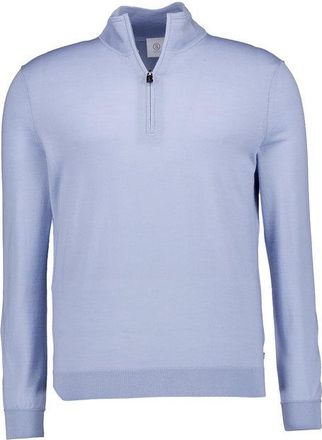 Bogner Herren Troyer blau Schurwolle unifarben