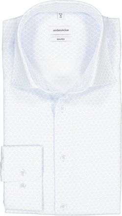 Seidensticker Seidensticker Herren Hemd blau gemustert