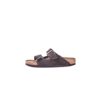 Birkenstock unisex, Chaussures, Brun, Taille: 39 EU Sandales marron &agrave; boucle avec d&eacute;tails en daim