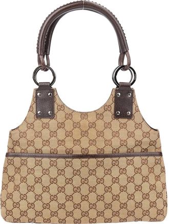 Gucci Crossbody Bags - Gucci GG Monogram Handbag - Gr. unisize - in Braun - f&uuml;r Damen