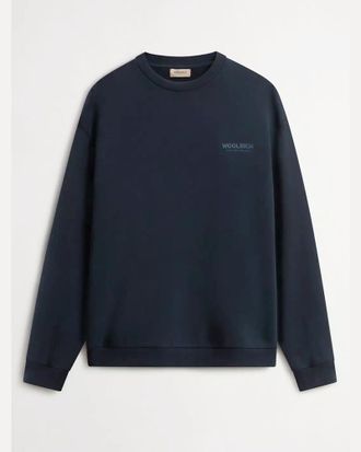 Woolrich Sweatshirt mit r&uuml;ckseitigem Label-Schriftzug in