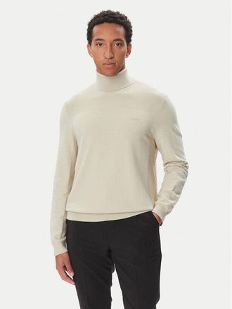 HUGO BOSS Rollkragenpullover Momentum-X TN 50568950 Hellbeige Regular Fit