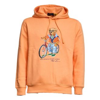 Polo Ralph Lauren Homme, Sweatshirts et sweats &agrave; capuche, Orange, Taille: L Polo Bear Sweat &agrave; capuche