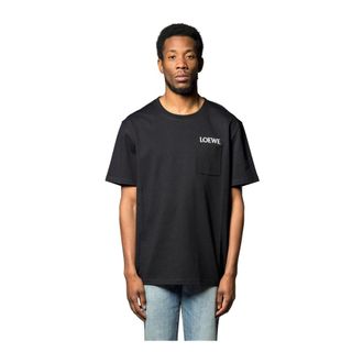 Loewe Homme, Tops, Noir, Taille: S T-Shirt Coupe D&eacute;contract&eacute;e