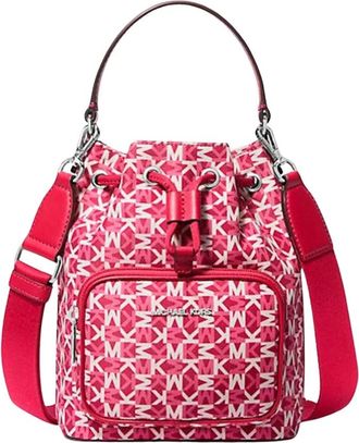Michael Kors Femme, Sacs, Rose, Taille: ONE Size Khai Small Nylon Bucket Bag
