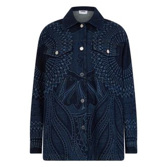 Alberta Ferretti Femme, Vestes, Bleu, Taille: 38 FR Denim Jacket