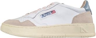 Autry Chaussures Sneakers pour femme en cuir et daim AULW LS12 Blanc et Bleu Non Ti scordar de Me, Blanc et bleu ne vous oublie pas de moi, 36 EU