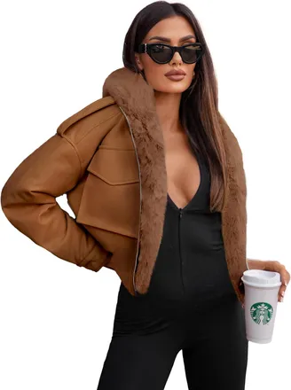 OZONEE Damen Lederjacke Kunstlederjacke Kunstleder Farbvarianten Jacke Bikerjacke Übergangsjacke Damenjacke Leder Echtlederjacke Echtleder Wildleder Biker 77