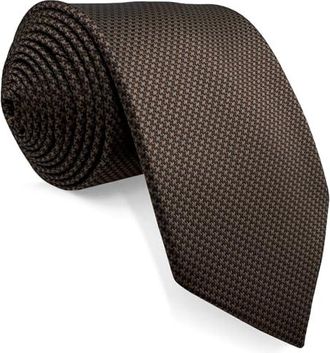 Shlax & Wing Shlax&Wing Cravate Maigre Homme Maigre Couleur Unie Marron Costume daffaires Soie 6cm