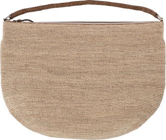 Ibeliv Femme, Sacs, Beige, Taille: ONE Size Sac en raphia et coton