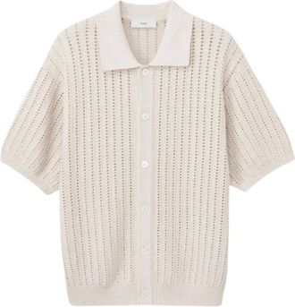 Dunst Homme, Pulls, Beige, Taille: S Gilet &agrave; Col Crochet&eacute;