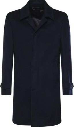 Luigi Bianchi Mantova Homme, Manteaux, Bleu, Taille: 4XL Manteaux crois&eacute;s