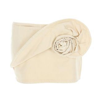 Magda Butrym Mini-jupe asym&eacute;trique en jean - Femme - Jupes - Beige - Taille: 38 FR