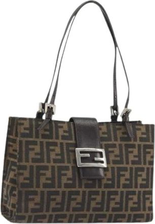 Fendi Sac cabas Zucca Pre-owned - Femme - Pre-owned - Brun - Taille: ONE Size