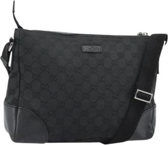 Gucci Sac bandouli&egrave;re vintage GG Canvas Pre-owned - Femme - Pre-owned - Noir - Taille: ONE Size