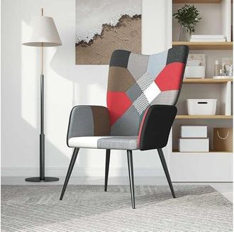 Gardenia Relaxsessel aus Stoff mit Patchwork-Design Viken Nordik