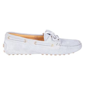 Tod's Femme, Chaussures, Gris, Taille: 36 1/2 EU Gommino Moccasin Boat