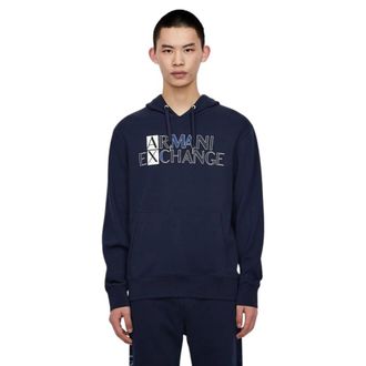A|X Armani Exchange Homme, Sweatshirts et sweats &agrave; capuche, Bleu, Taille: S SweaT-shirt &agrave; capuche