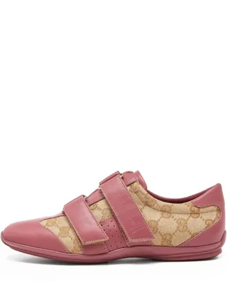 Gucci baskets en toile GG - Tons neutres