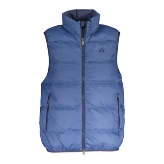 La Martina Blaue Herrenweste Bestickt Rei&szlig;verschluss - - Jackets - Herren - Blau - XL