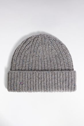 Eden Park Bonnet En Laine Vierge Et Alpaga C&ocirc;tel&eacute; Gris