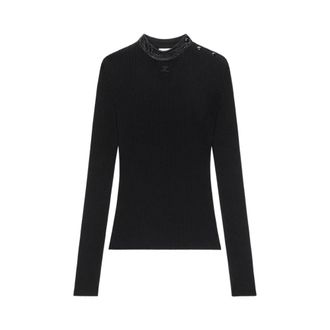 Courr&egrave;ges Pullover - - Knitwear - Damen - Schwarzk - XS
