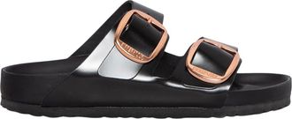 Birkenstock Femme, Chaussures, Noir, Taille: 40 EU Arizona Exquisite Shine Leather Sandales