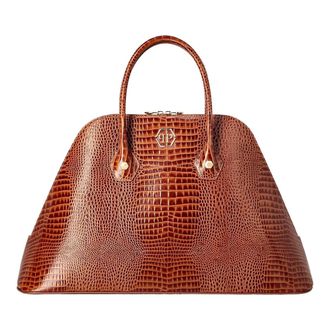 Philipp Plein Hobo Bags - Umh&auml;ngetasche Cocco Crocco Gepr&auml;gt - Gr. unisize - in Braun - f&uuml;r Damen