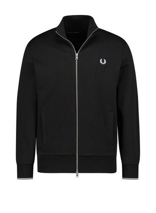 Fred Perry Herren Sweatjacke schwarz unifarben