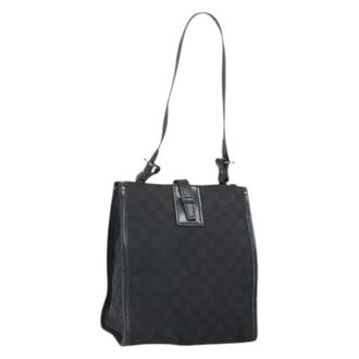 Gucci Pre-owned Canvas Schultertasche - - Pre-owned - Damen - Schwarzk - ONE SIZE