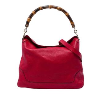 Gucci Pre-owned Vintage Bamboo Handle Satchel - - Pre-owned - Damen - Rot - ONE SIZE
