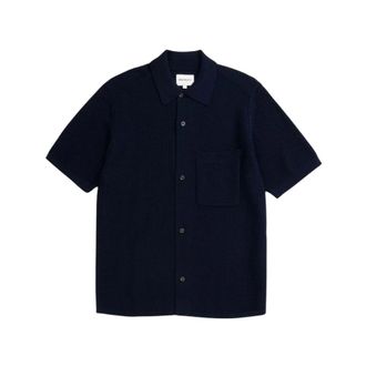 Norse Projects Homme, Chemises, Bleu, Taille: M Chemise &agrave; Manches Courtes Fredensborg