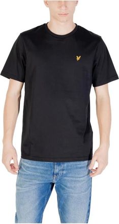 Lyle & Scott Homme, Tops, Noir, Taille: M T-shirt &agrave; Manches Courtes