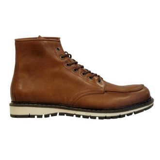 Firetrap Wing Stiefeletten f&uuml;r Herren, Leder, Kontrastsohle, Flach (Hellbraun)
