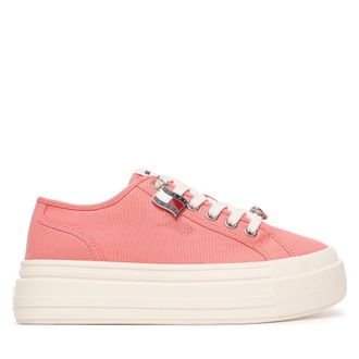 Tommy Jeans Sneakers Tommy Jeans Tjw Flatform Sneaker Charms EN0EN02959 Rosa