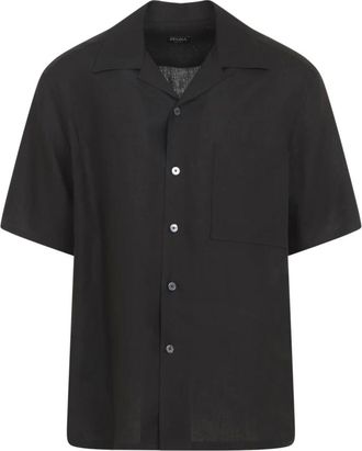 Ermenegildo Zegna Homme, Chemises, Noir, Taille: M Uhx30A3.Scp5 Shirt