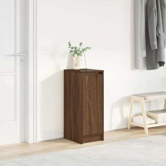 vidaXL Vidaxl - Armoire &agrave; chaussures ch&ecirc;ne marron 29,5x34x76 cm bois ing&eacute;nierie