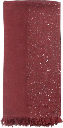 Faliero Sarti Femme, Accessoires, Rouge, Taille: ONE Size Sequin Accent Shawl