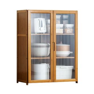 Generic Schmaler Aufbewahrungswagen, Doppelt&uuml;riger Wagen Mit Schmalem Spalt, Organizer-Schrank Mit Transparenter Schrankt&uuml;r, for Schmale W&auml;schebereiche Im Bad